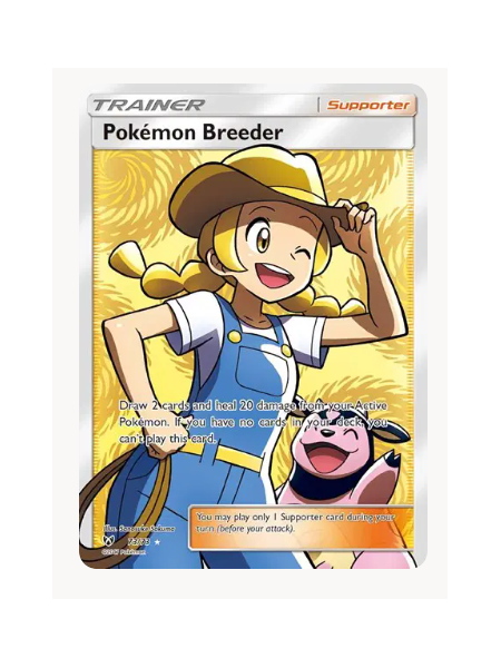 Pokemon Breeder (Full Art) Pokemon • Ultra Rare • 73 Shining Legends ...